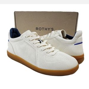 Rothy's | Shoes | Rothys The Rs Sneaker Nib 175 Sz 9 Bone Blue | Poshmark